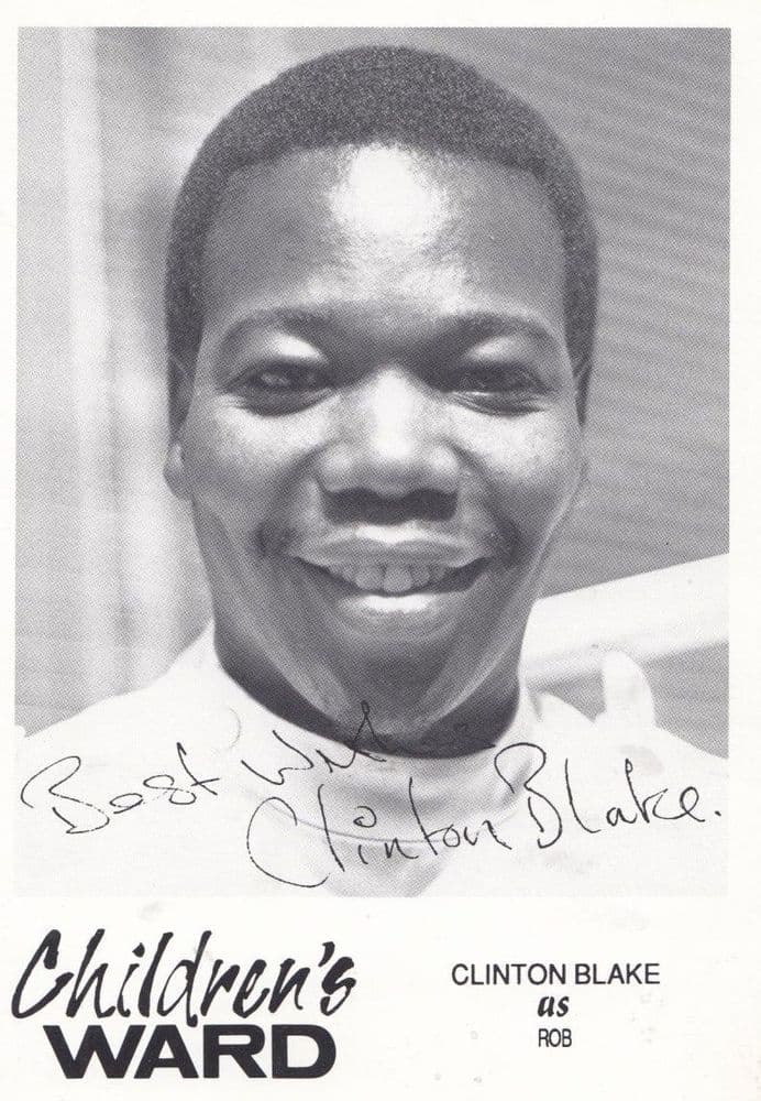 Clinton Blake as Rob in Childrens Ward TV Show Vintage Signed Cast Card