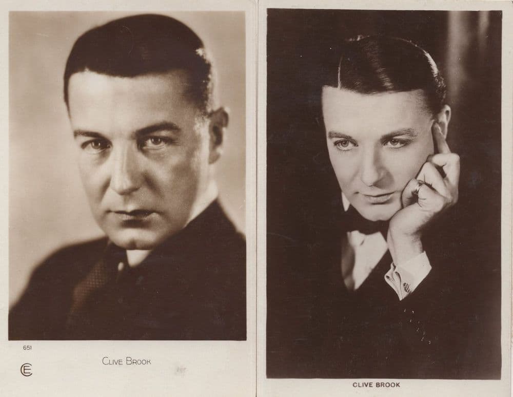 Clive Brook French Picturegoer 2x Old Actor Hollywood Postcard s