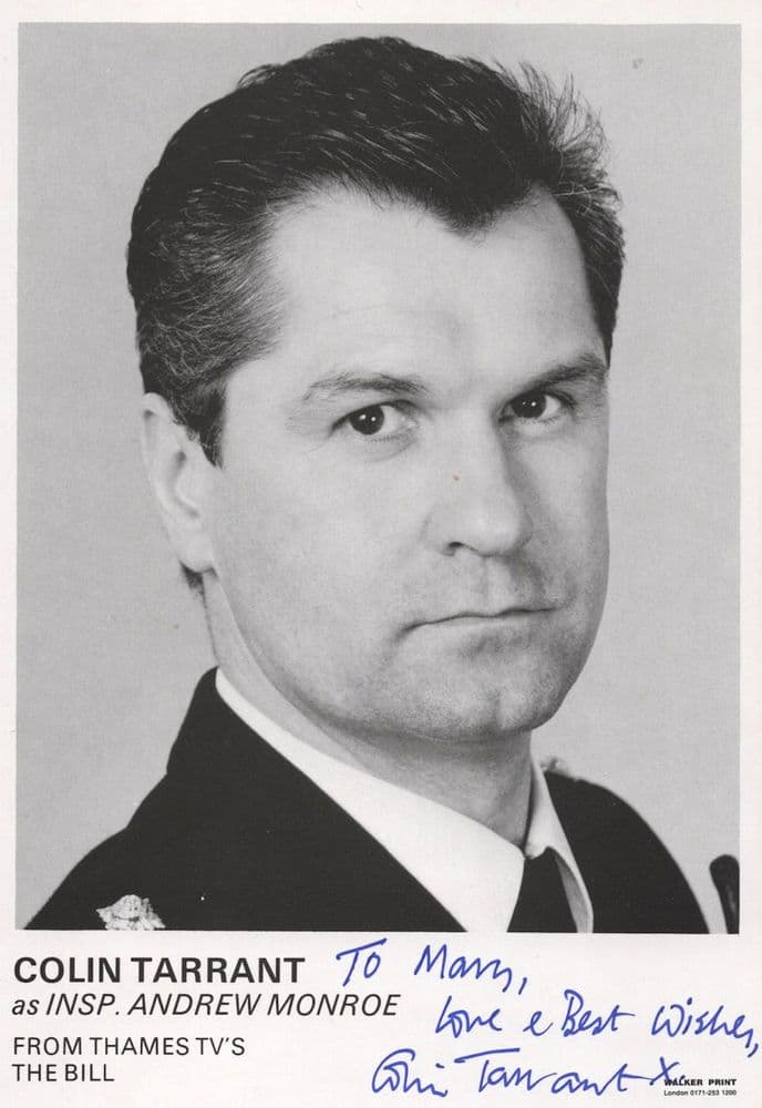 Colin Tarrant The Bill ITV Hand Signed Cast Card Photo