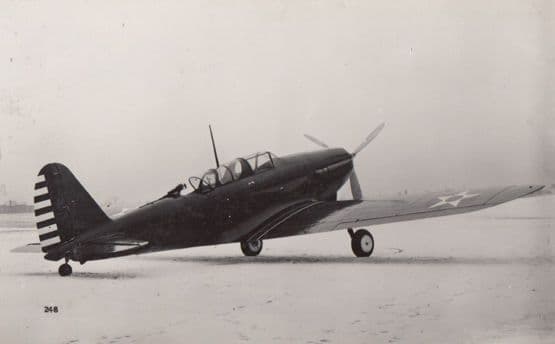 Consolidated P30 WW2 Plane Liverpool Real Photo WW2 Aircraft Postcard