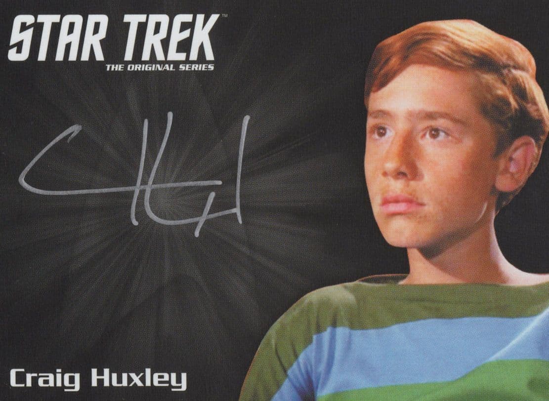 Craig Huxley Star Trek The Original Series Signed Autograph Card