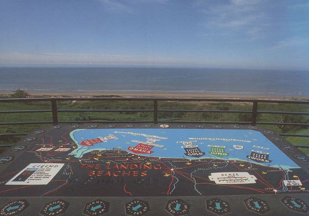 D-Day WW2 Landings Normandy 1944 Postcard