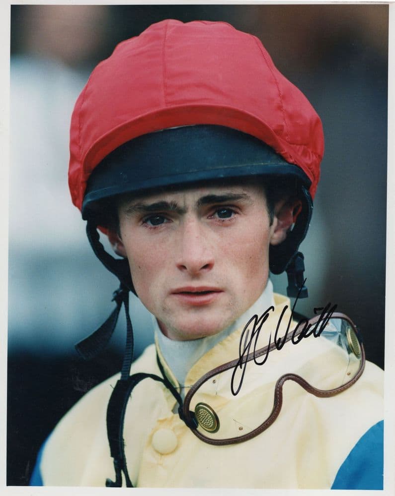 Dane O Neil Horse Racing Race Jockey Rare Giant Hand Signed Photo