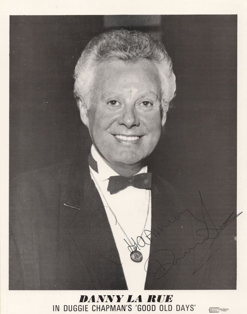 Danny La Rue in BBC TV The Good Old Days 10x8 Hand Signed Photo