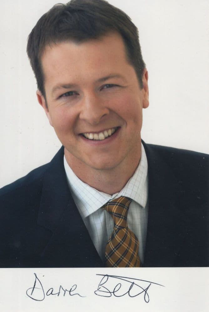 Darren Bett BBC Weatherman Hand Signed Photo