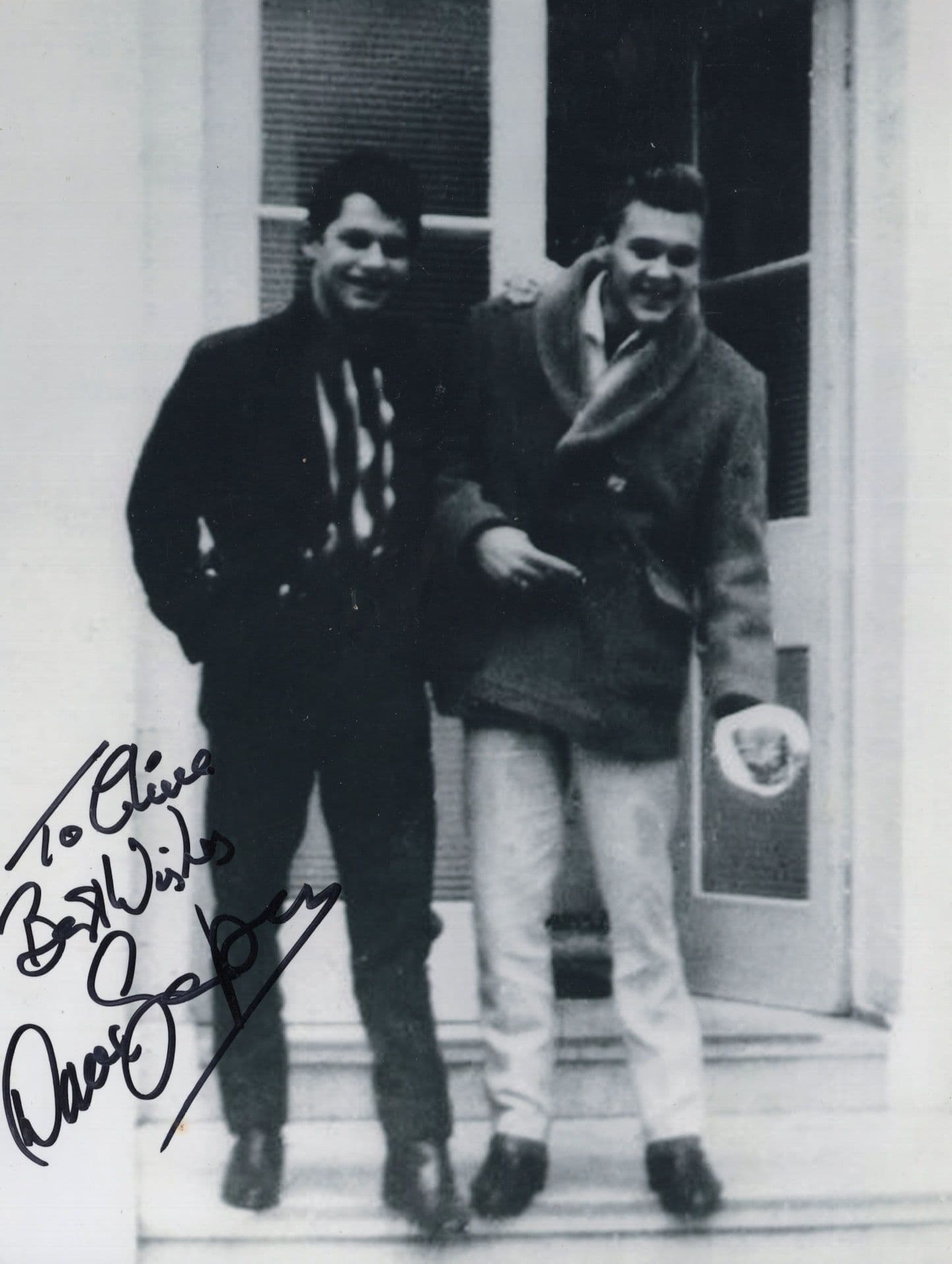 Dave Sampson 1960s Pop Singer Rare Large Hand Signed Photo