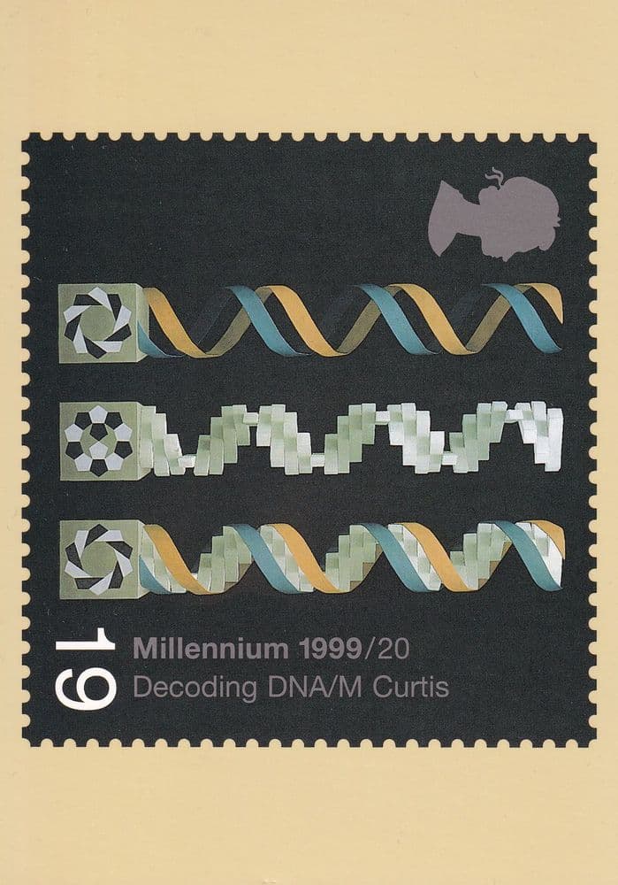 Decoding DNA Genetic Science Royal Mail Postcard