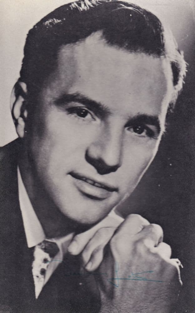 Denis Lotis South African Singer Celebrity Autograph Rare Photo Postcard