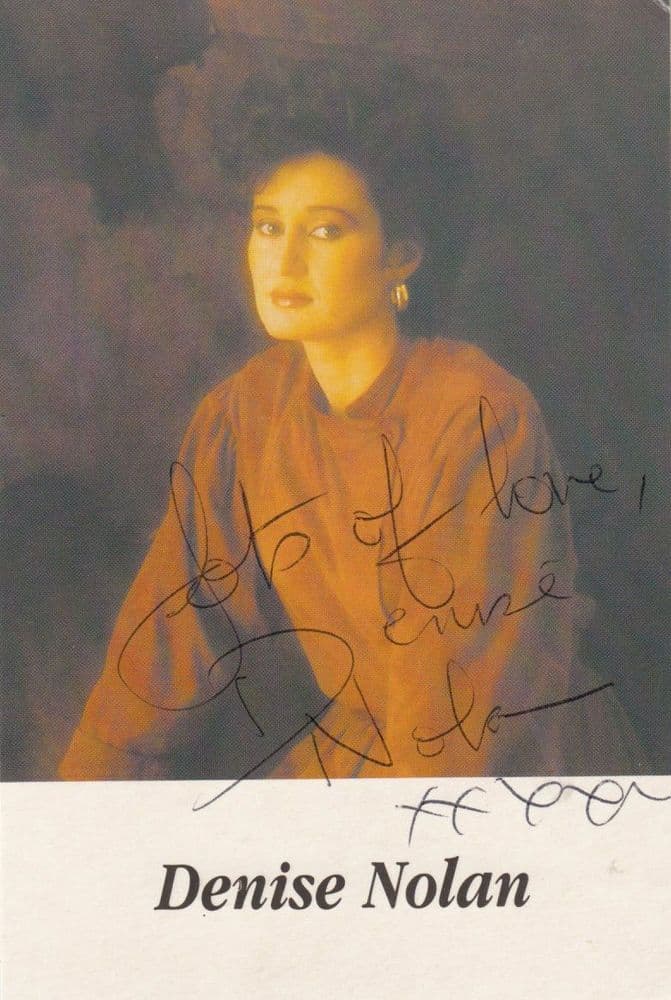 Denise Nolan Vintage Hand Signed Photo