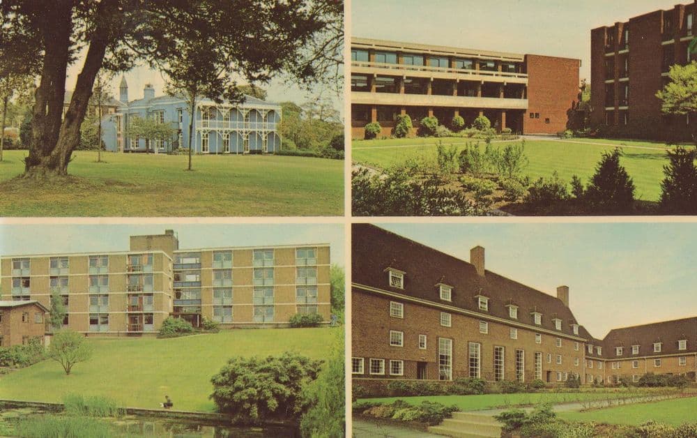 Derby & Rathbone Hall University Of Liverpool 1970s Postcard