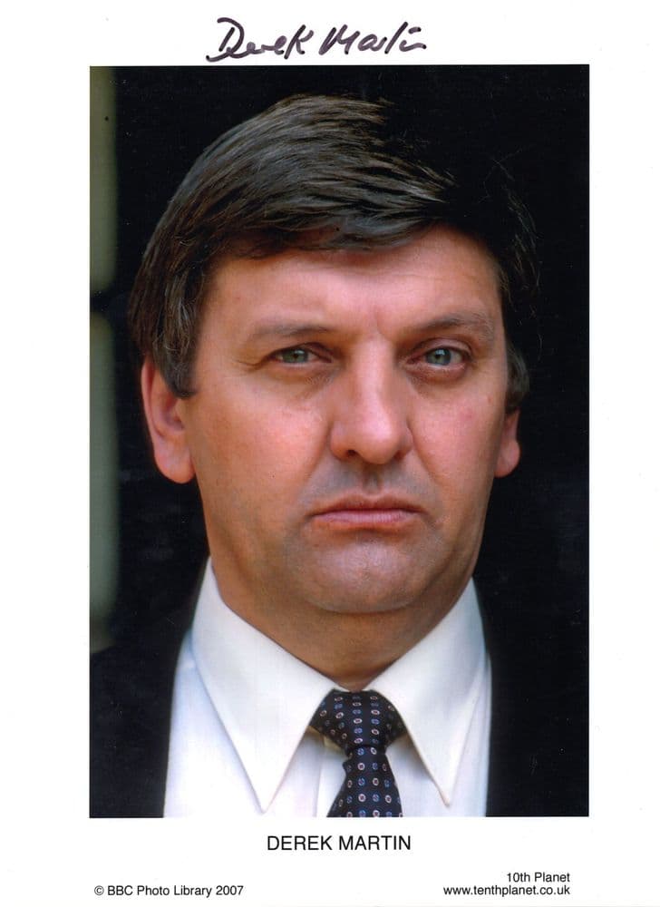 Derek Martin BBC Photo Library Eastenders 10x8 Hand Signed Cast Card Photo