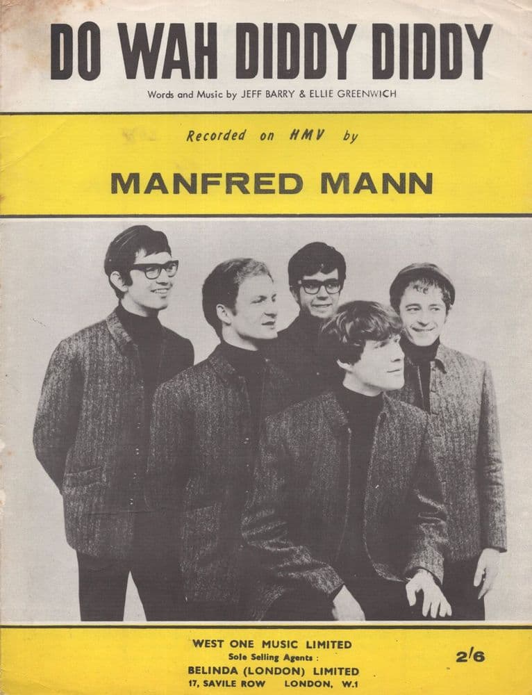 Do Wah Diddy Diddy Manfred Mann Sheet Music