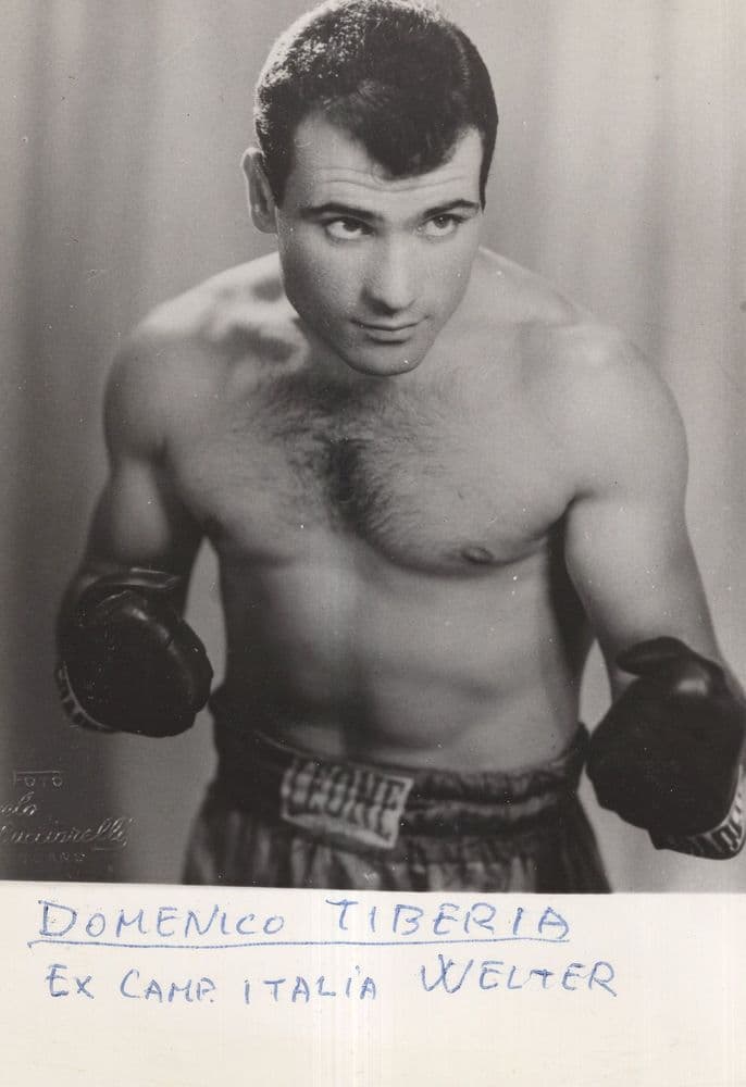 Domenico Tiberia Italian Boxing Champion Rare Publicity Photo