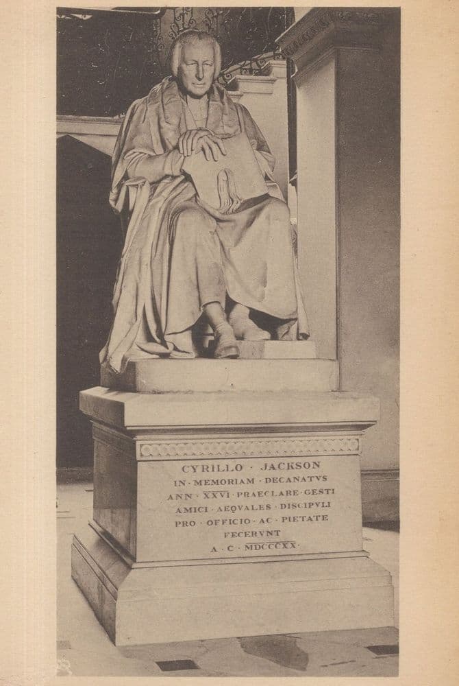 Dr Cyril Jackson 1700s Dean Priest Of Christ Church Oxford Statue Old ...