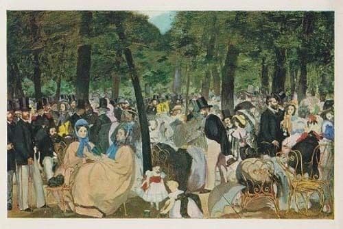 Edouard Manet Music In The Tuileries Edouard Manet Music In The
