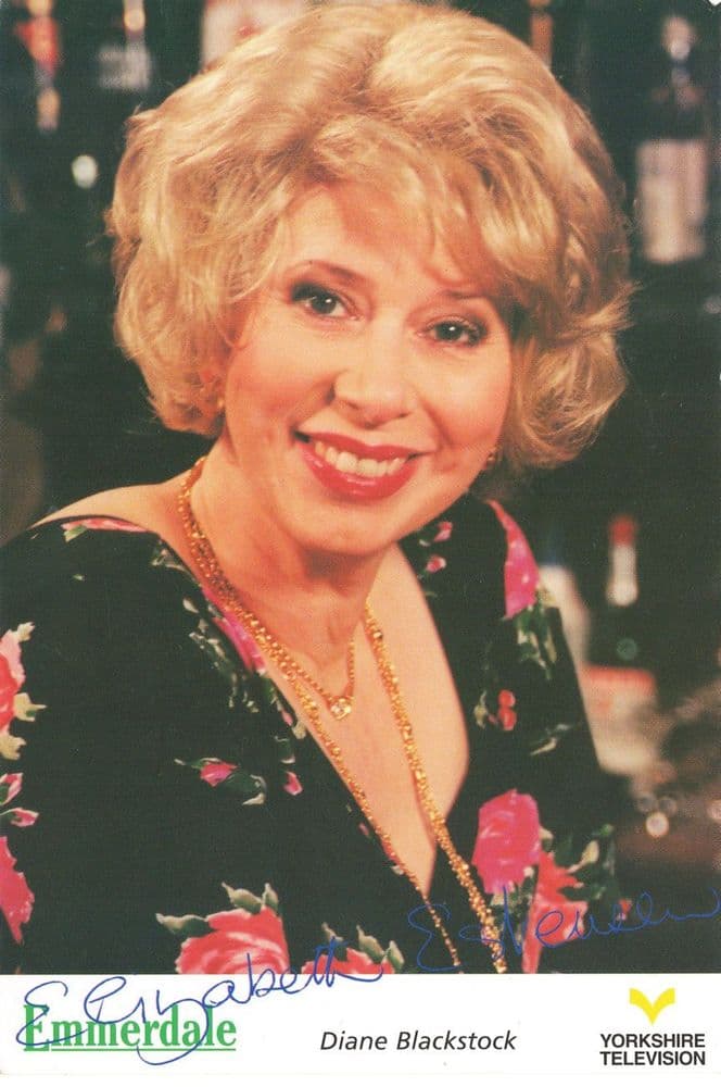 Elizabeth Estensen as Diane Blackstock RARE Emmerdale Hand Signed Photo