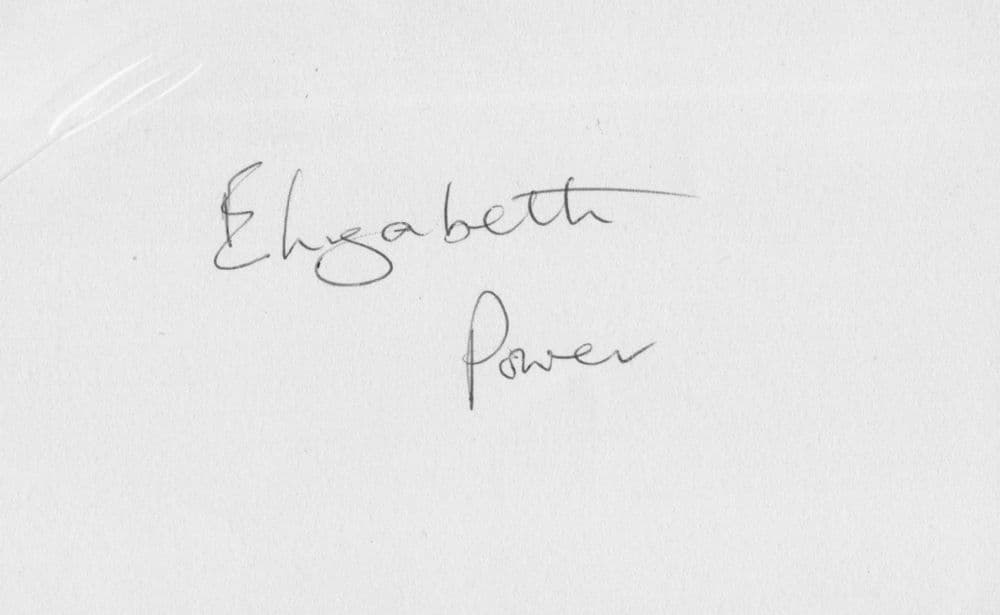 Elizabeth Power Christine Hewitt in Eastenders Hand Signed Postcard