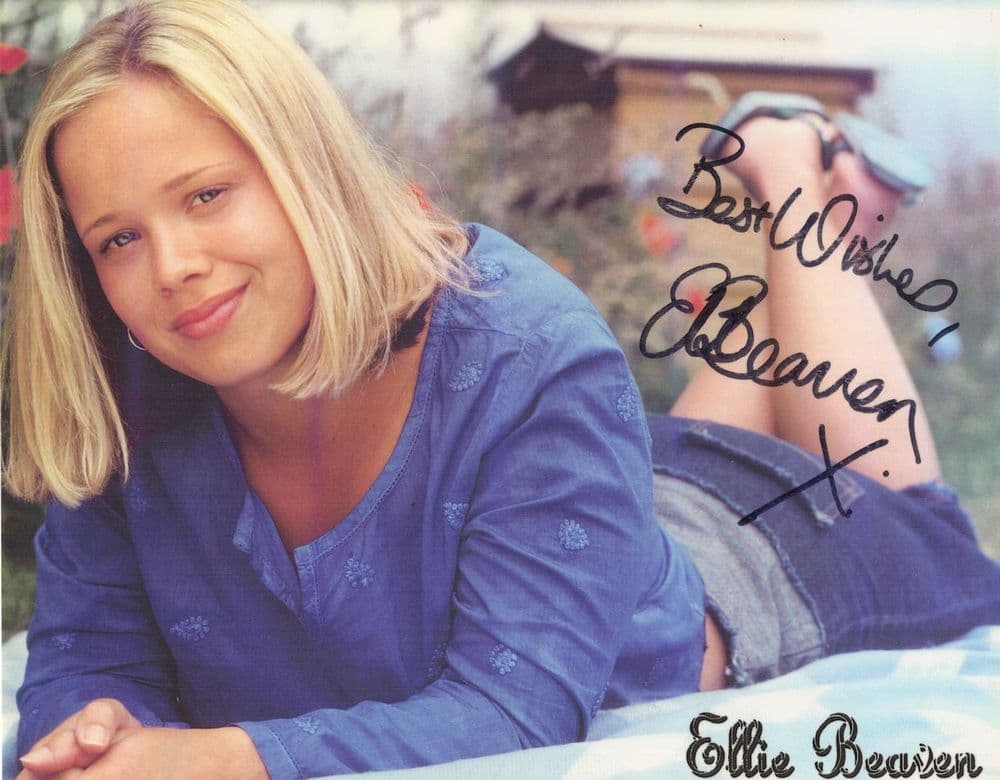 Ellie Beaven of Phil Collins Buster Film Large Rare Hand Signed Photo