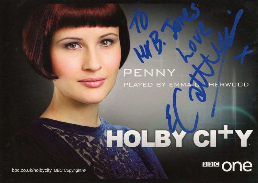 Emma Catherwood as Penny Holby City Rare BBC Hand Signed Cast Card Photo