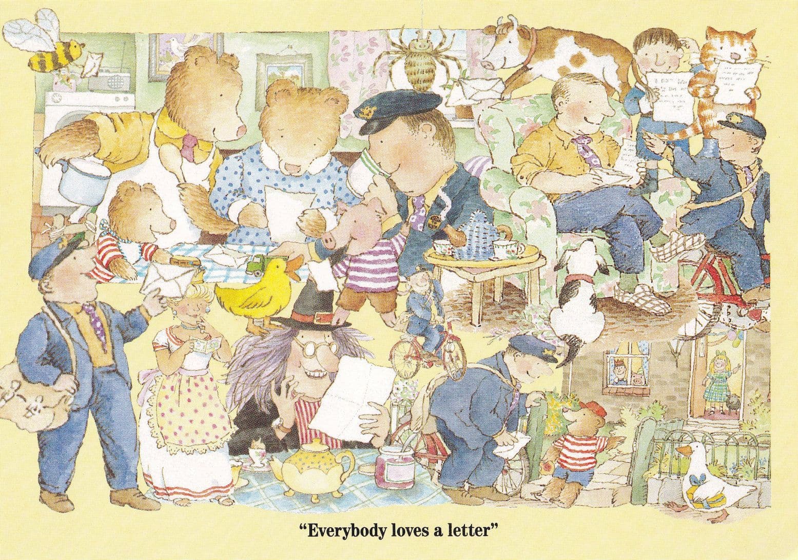 Everybody Loves A Letter Postman Pat 1980s Royal Mail Postcard