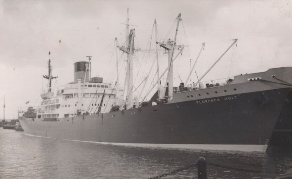 Florence Holt Steamer Steam Turbine Ship Vintage Rare Photo