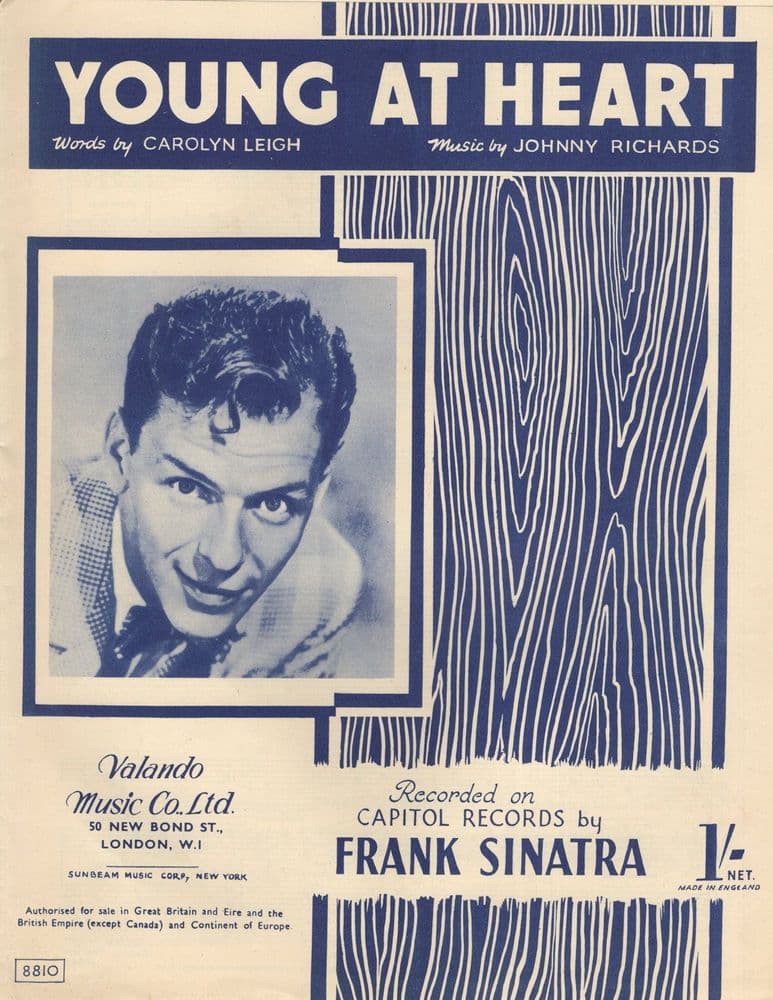 Frank Sinatra Young At Heart EX 1st Edn UK Sheet Music