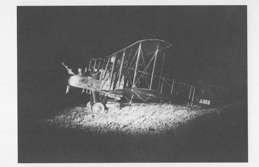 French WW1 Plane Night Bombing Operation Preparation Postcard