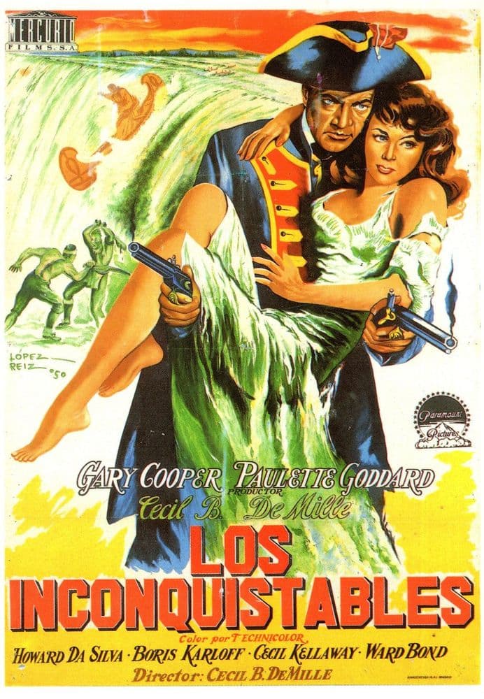 Gary Cooper Boris Karloff Unconquered Movie Film Poster Postcard