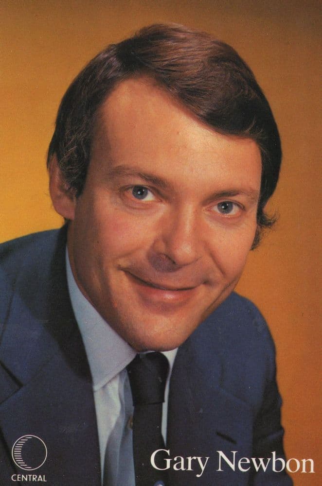 Gary Newbon ITV Central Sports Presenter Cast Card Photo