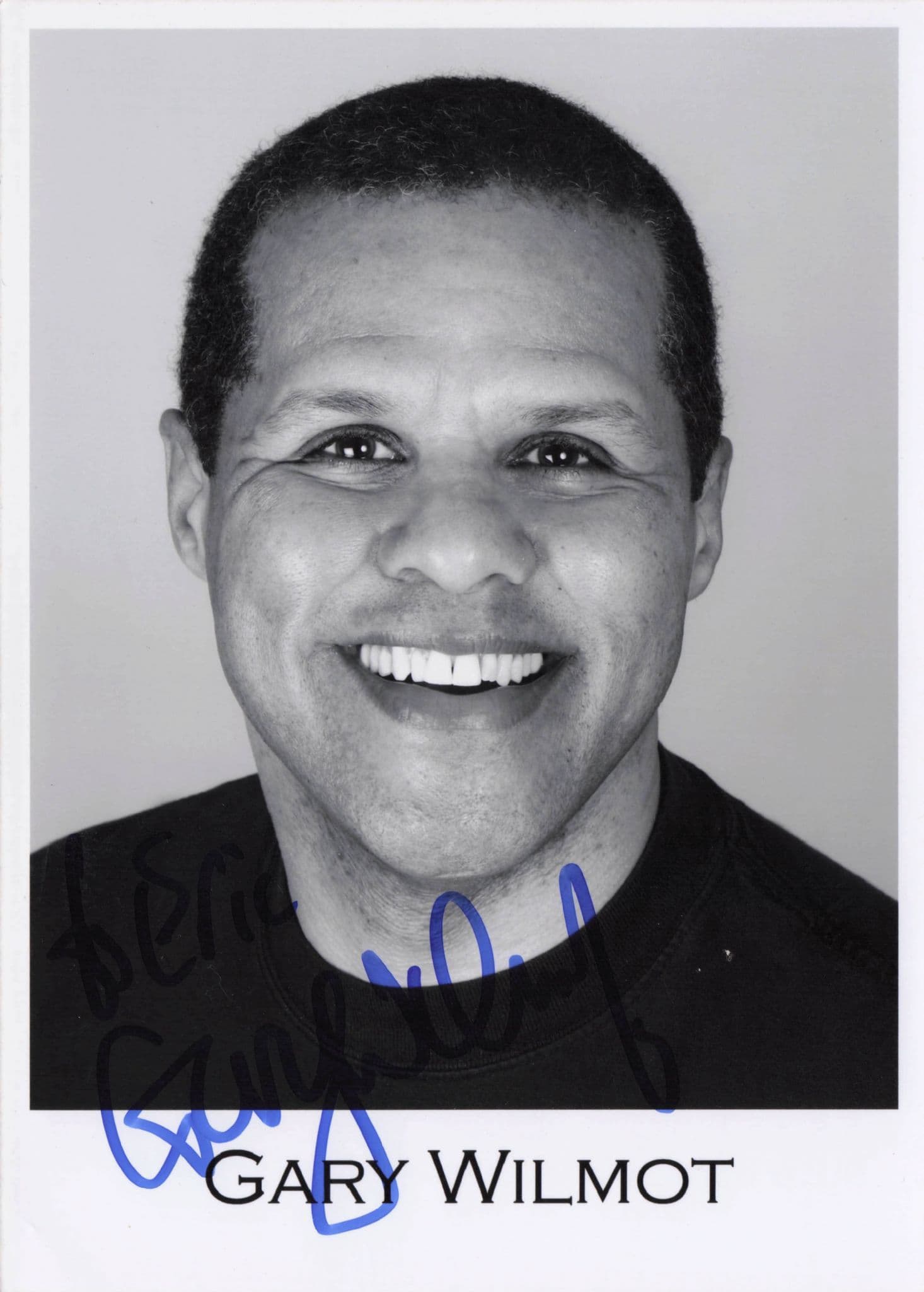 Gary Wilmot TV Presenter New Faces Large Hand Signed Photo