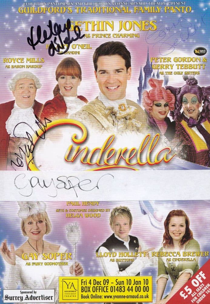 Gay Soper Gerry Tebbutt Hilary O Neil Royce Mills 4x Hand Signed ...