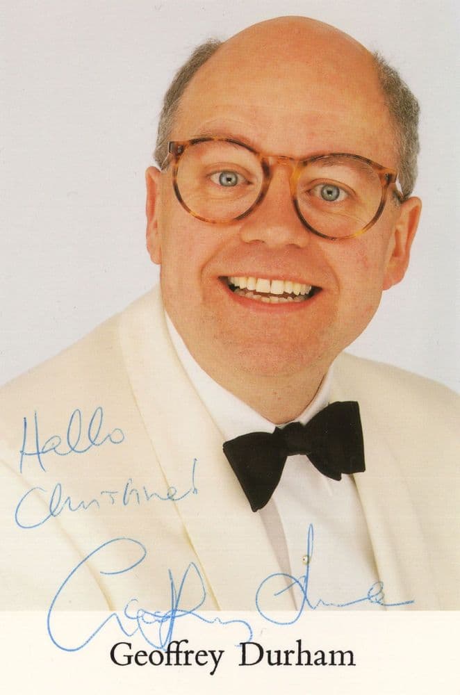 Geoffrey Durham TV Magician Actor Hand Signed Photo