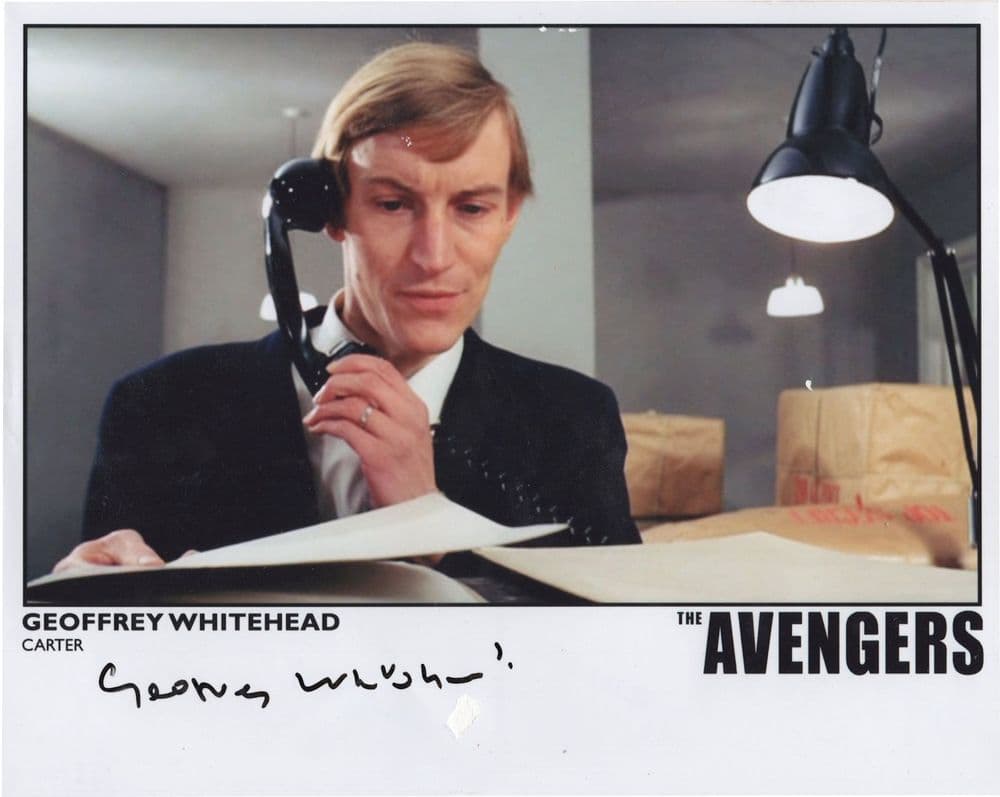 Geoffrey Whitehead The Avengers 10x8 Hand Signed Photo