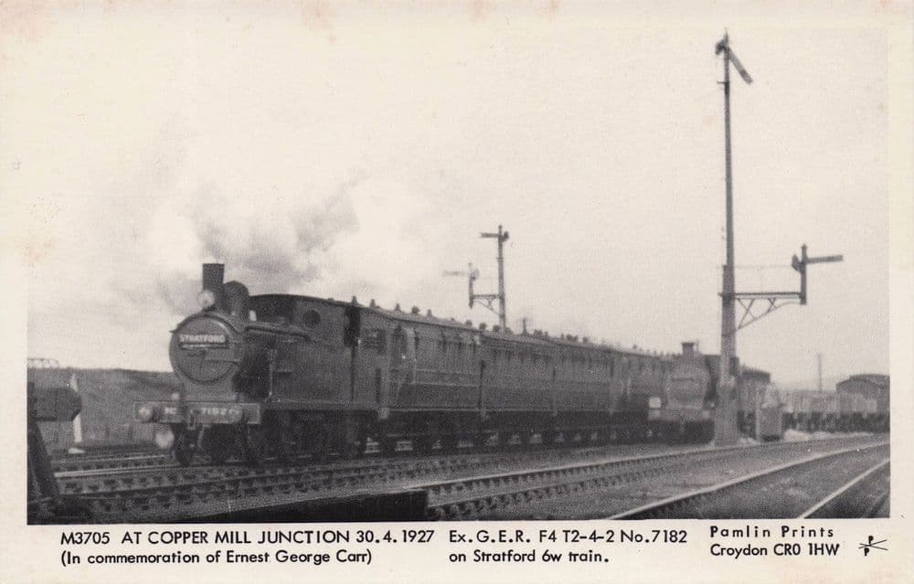 GER Train at Copper Mill Junction in 1927 Pamlin Prints Railway RPC ...