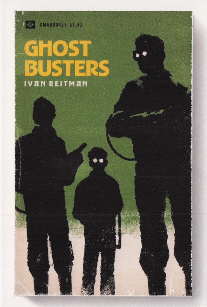 Ghost Busters Ivan Reitman Film Movie As Rare Old Book Cover Postcard