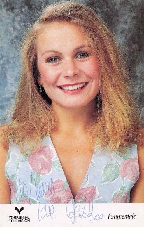 Glenda McKay as Rachel Tate of Emmerdale Hand Signed Cast Card Photo