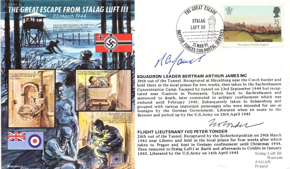 Great Escape From Stalag Luft III Nazi WW2 Camp POW MULTI Rare Hand ...