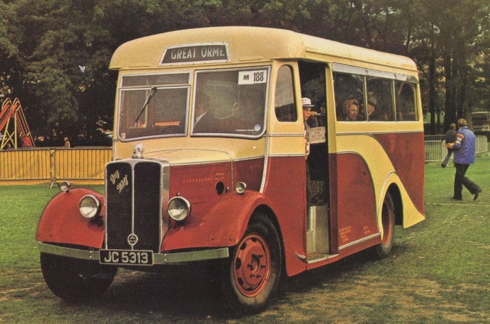 Great Orme Bus At Playground Guy Wolf Waveney Llandudno Bus Postcard