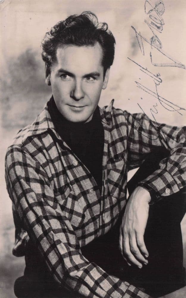 Griffith Jones 1950s Welsh Actor Hand Signed Old Photo