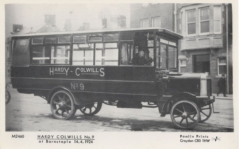Hardy Colwills Barnstaple Kent Old Bus Tram No 9 Postcard