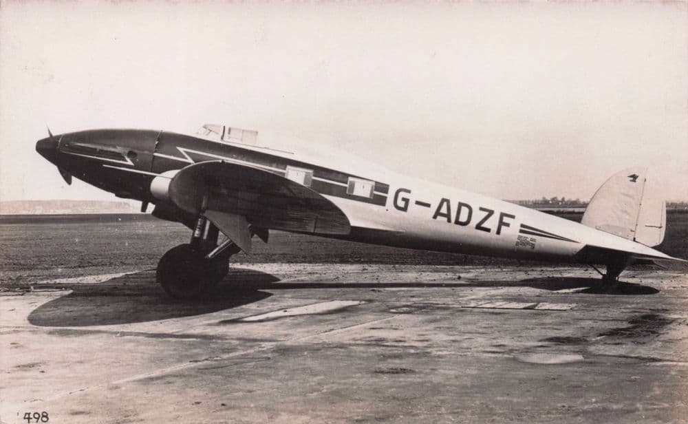 Heinkel HE70 Monoplane WW2 Aircraft Antique Real Photo Postcard