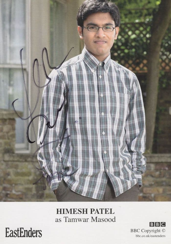 Himesh Patel as Tamwar Masood Eastenders Hand Signed Cast Card Photo