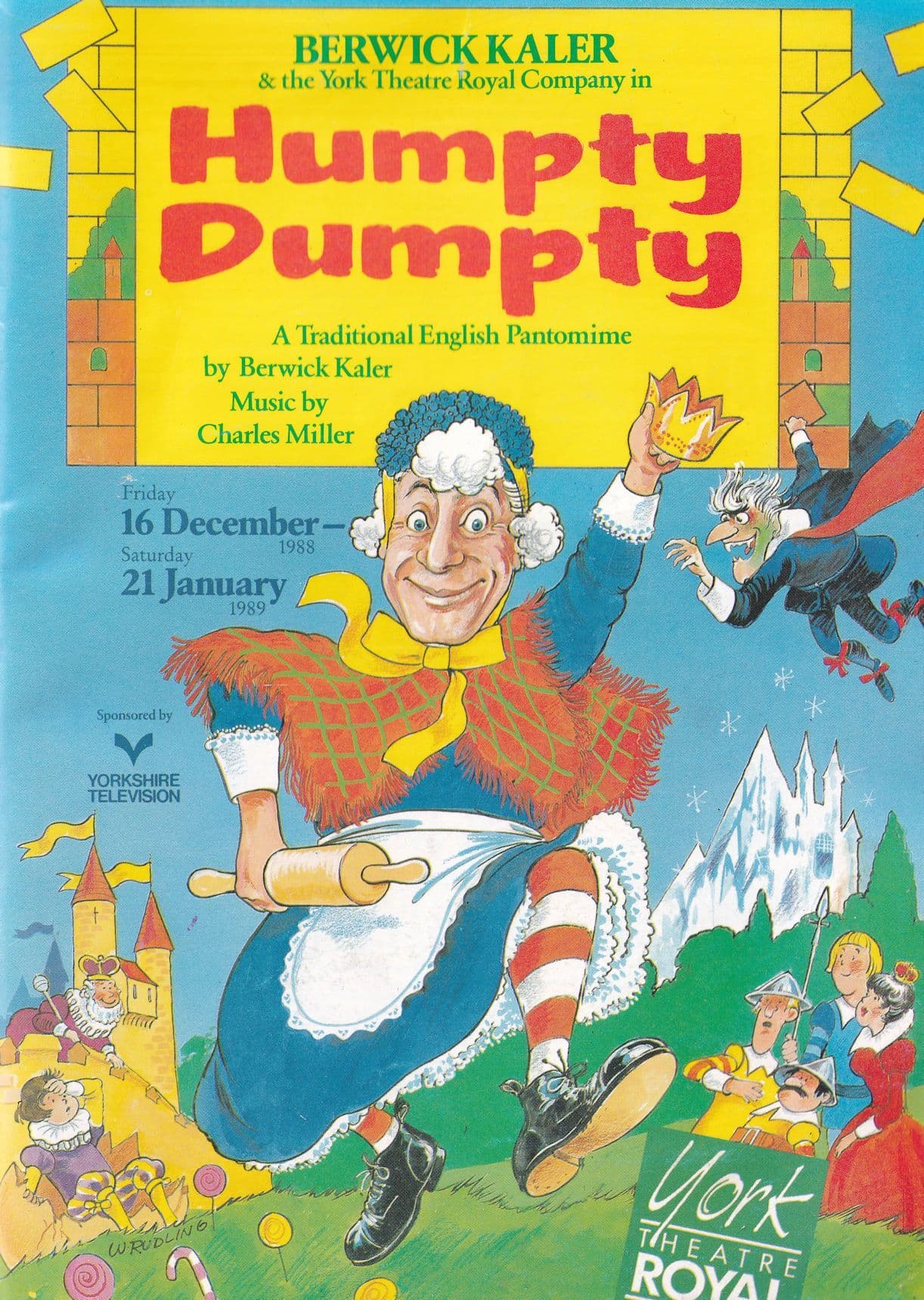 Humpty Dumpty BBC Angels Dr Who Pantomime FULLY HAND SIGNED Programme
