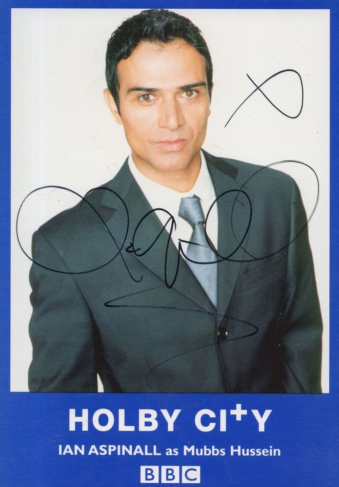 Ian Aspinall as Mubbs Hussein Holby City Hand Signed Photo
