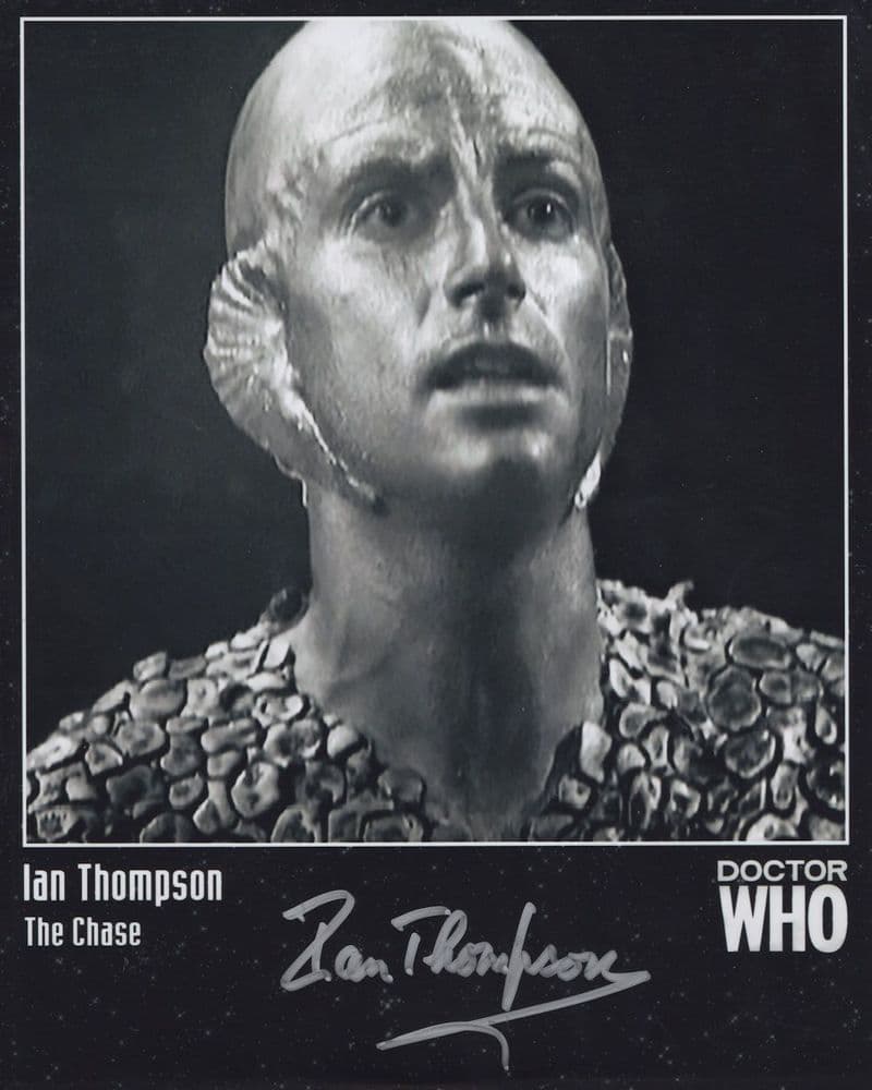 Ian Thompson The Chase Dr Who Large 10x8 Hand Signed Photo