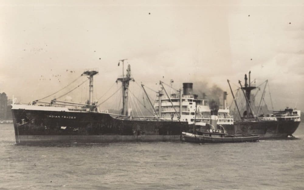 Indian Trader Ship Built In WW2 1944 Old Boat Rare Photo