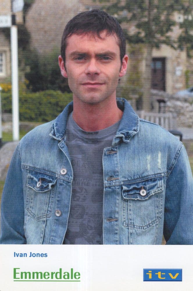Ivan Jones Emmerdale Rare Alternative ITV Cast Card Photo