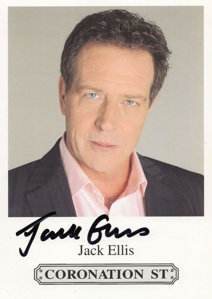 Jack Ellis Coronation Street Hand Signed Cast Card Photo