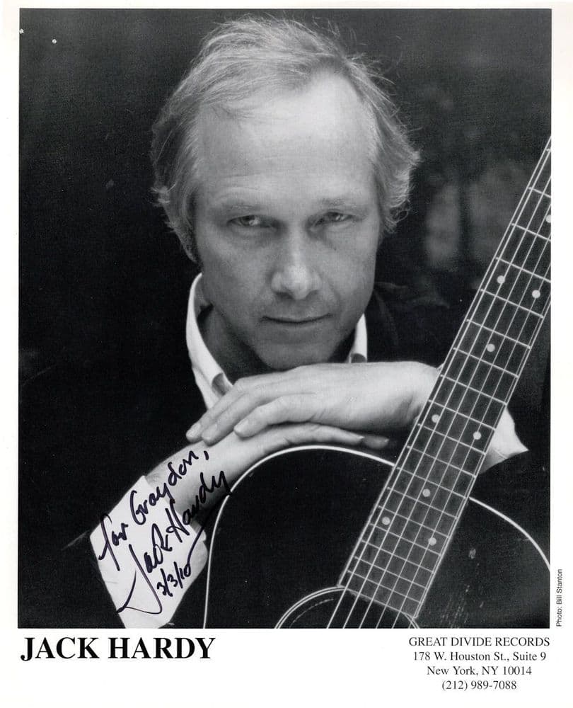 Jack Hardy American Musician Large 10x8 Hand Signed Photo