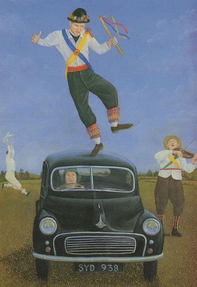 James Grainger Morris Dancing Painting Postcard